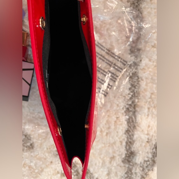 Yves Saint Laurent | Bags | New Red Ysl Beaute Patent Cosmetic Makeup ...